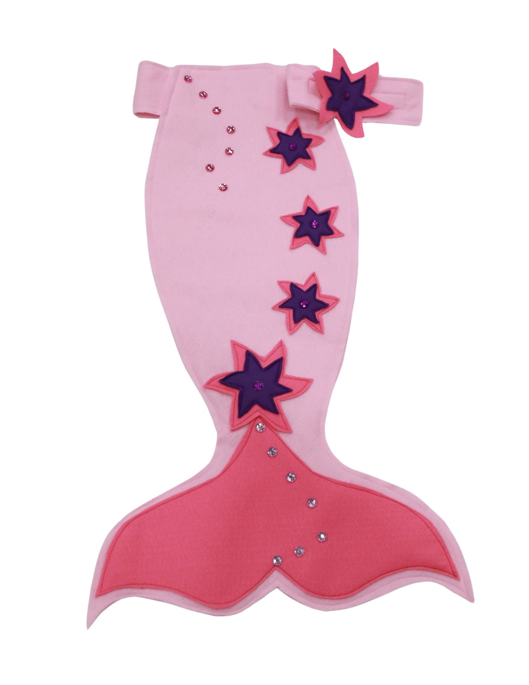 Mermaid Tail- Felt Pink, Pretend Play, Birthday Party Favor, - Etsy