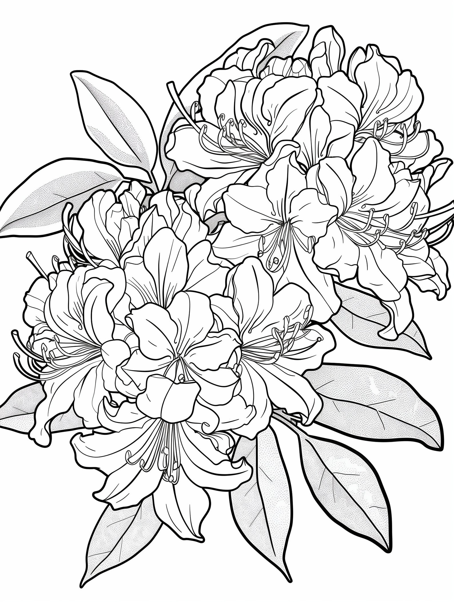 50 Printable State Flower Color Worksheets for Adults and Kids/coloring ...