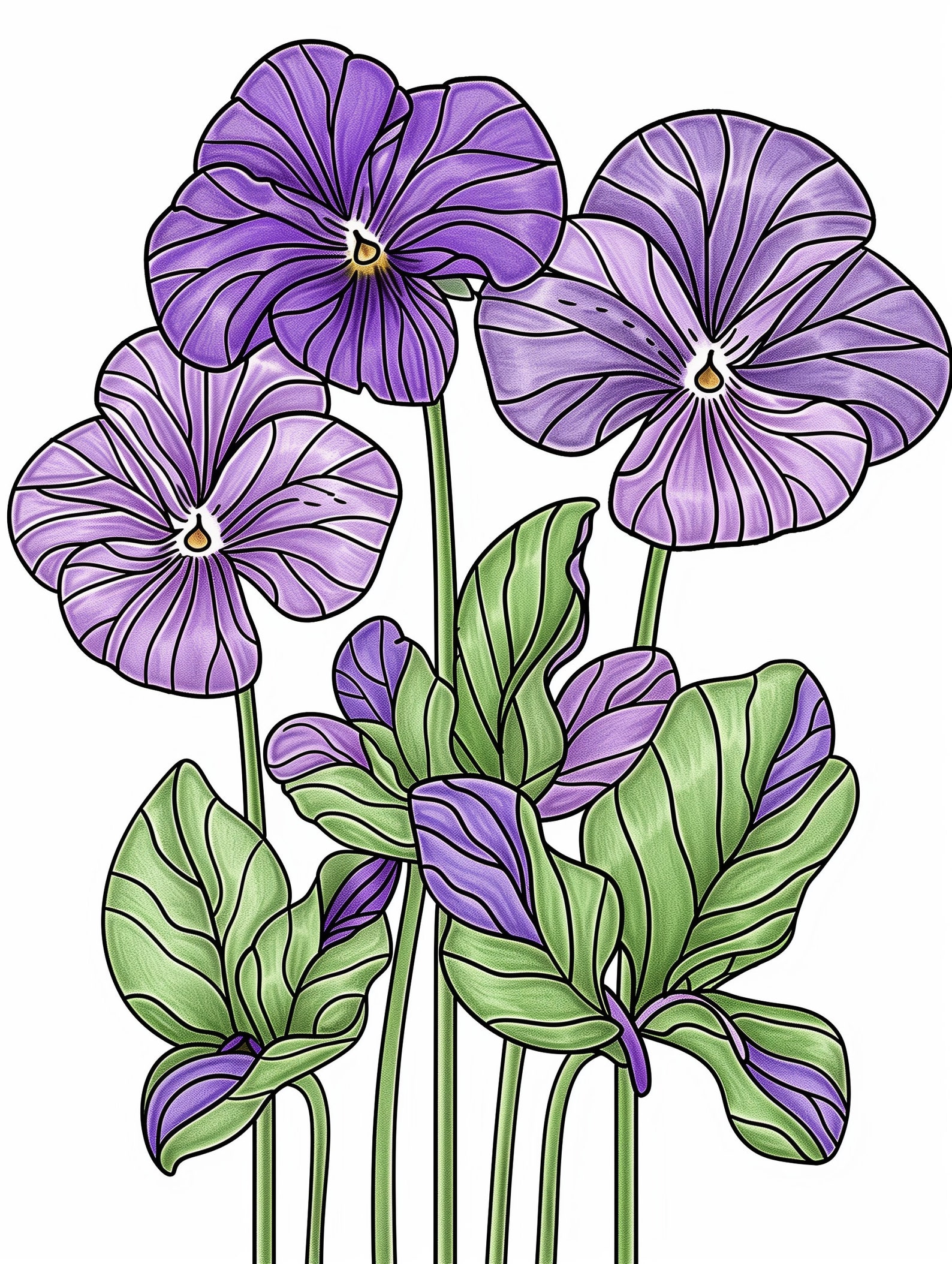 50 Printable State Flower Color Worksheets for Adults and Kids/coloring ...
