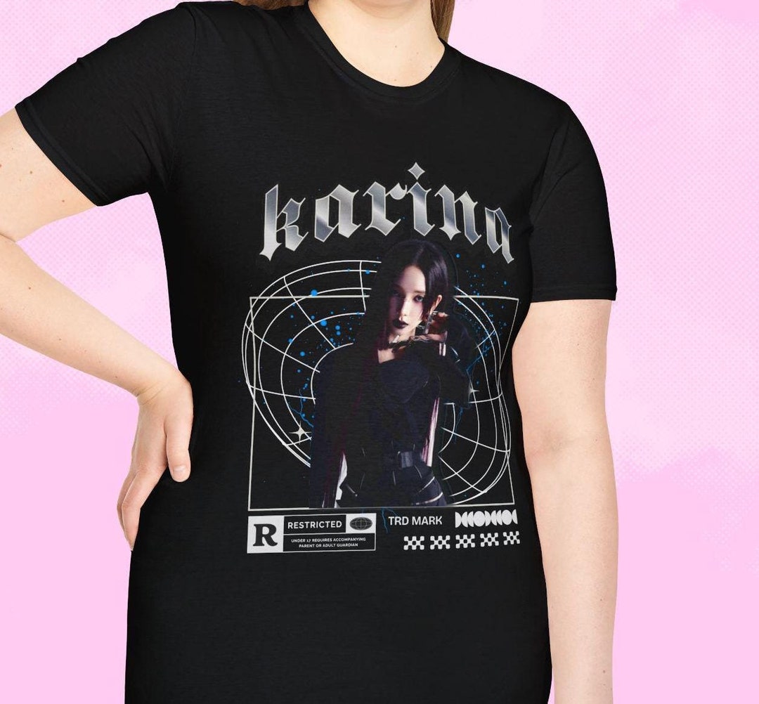 Aespa Karina SYNK Parallel Line World Tour Concert T-shirt | Kpop Girl ...