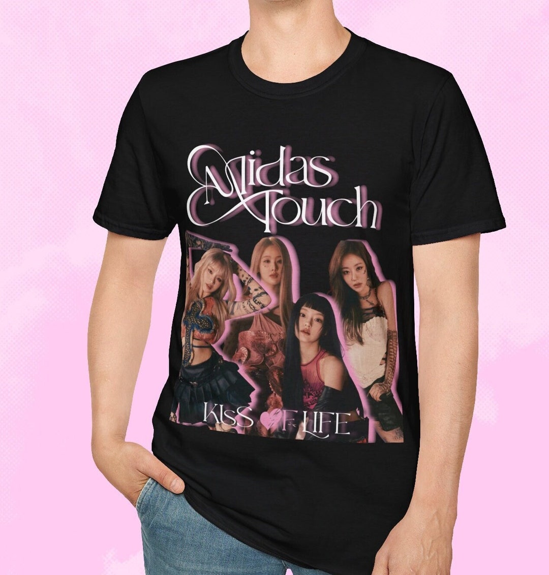 Kiss of Life Midas Touch Album T Shirt | KIOF Merch | Retro Vintage 90s ...
