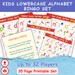 Educational Alphabet and Numbers Bingo Game - Upper and Lower Case ...