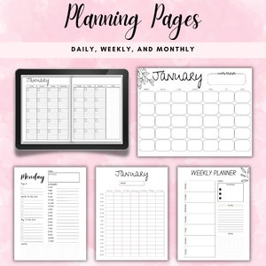Home Management Digital Planner | Family Organizer | Budget, Cleaning ...