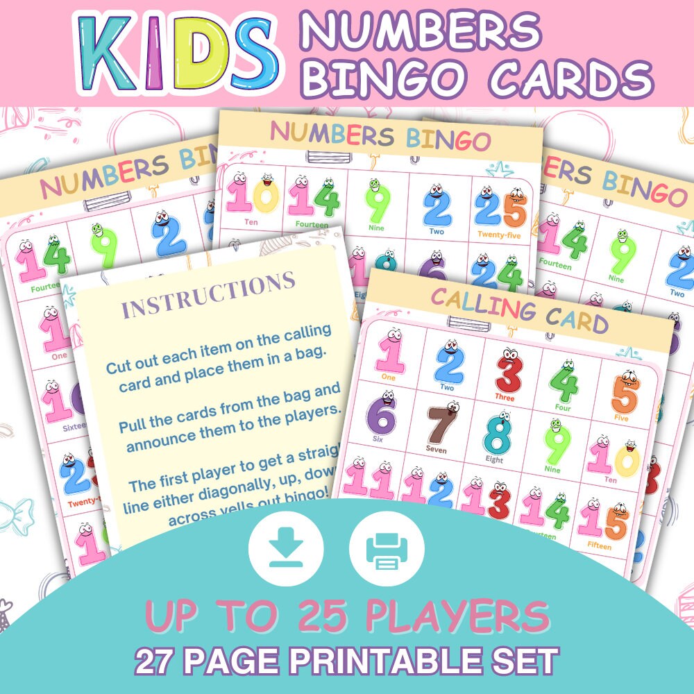 Educational Alphabet and Numbers Bingo Game Upper and Lower Case ...