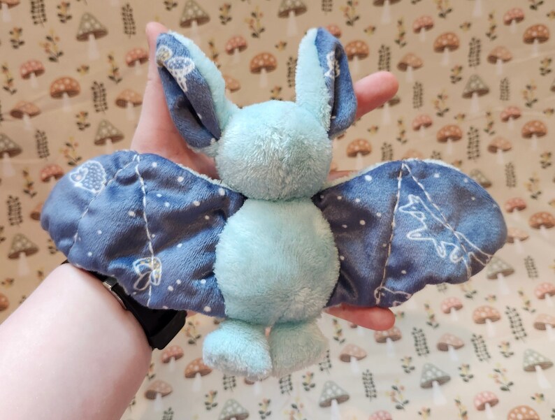 Blue Starry Bat - Etsy