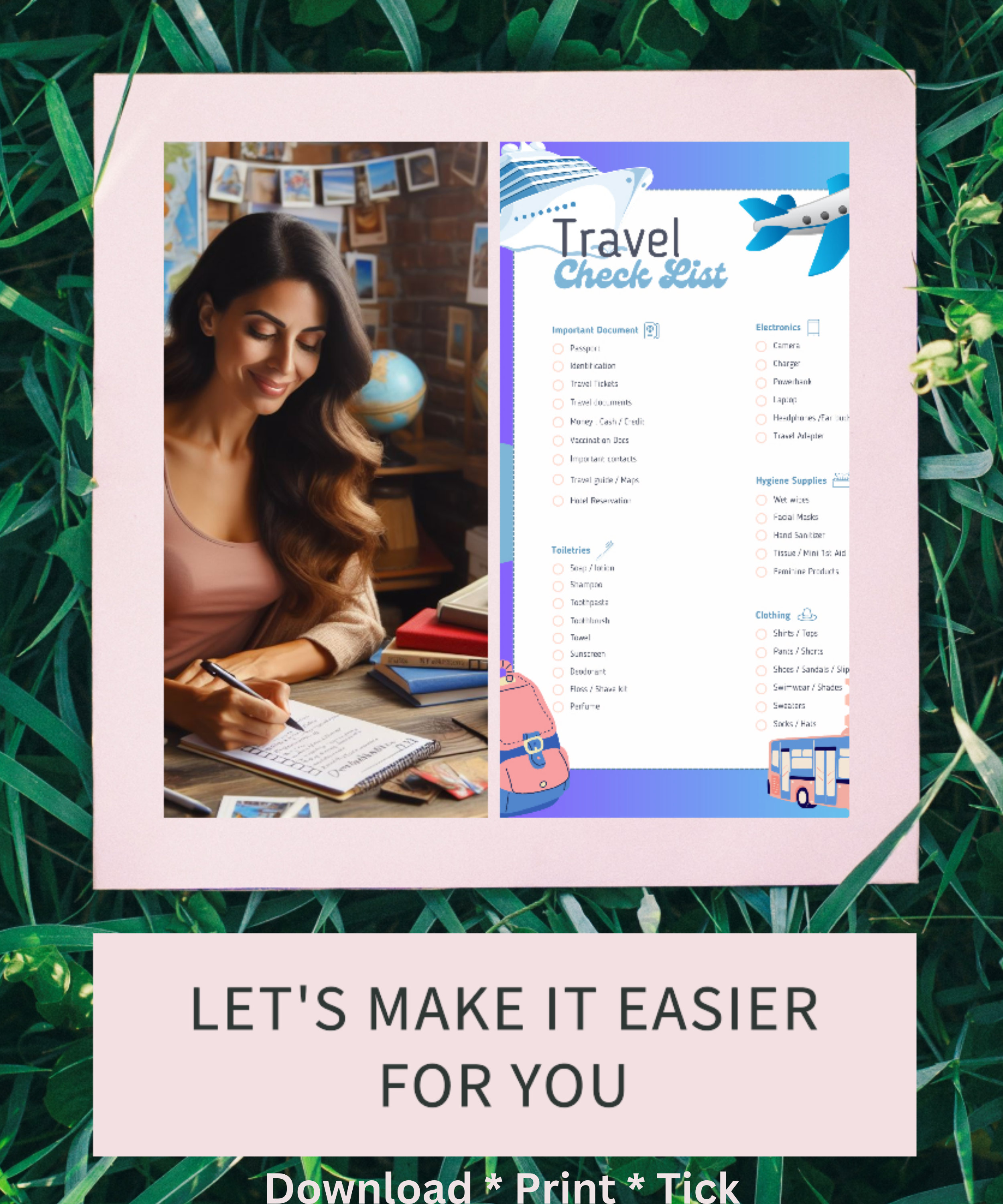 Vacation Packing List Travel Template, Packing List Travel Checklist ...