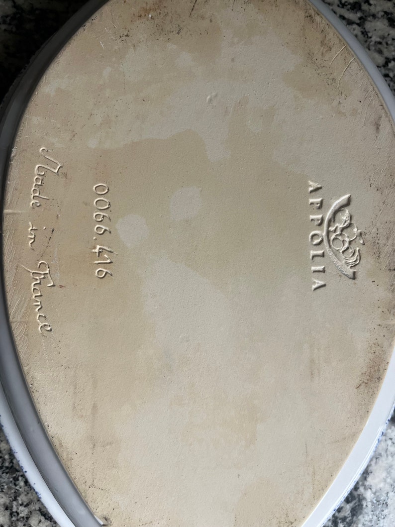 Vintage Large Appolia Fish Platter Tray Bowl Paella Crab Boil Coastal ...