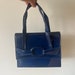 Gorgeous Vintage Verdi Navy Blue Top Handle Handbag Purse From the ...