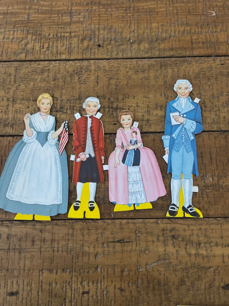 Vintage Paper Dolls Betsy Ross and Her Friends A Child’s Guidance ...
