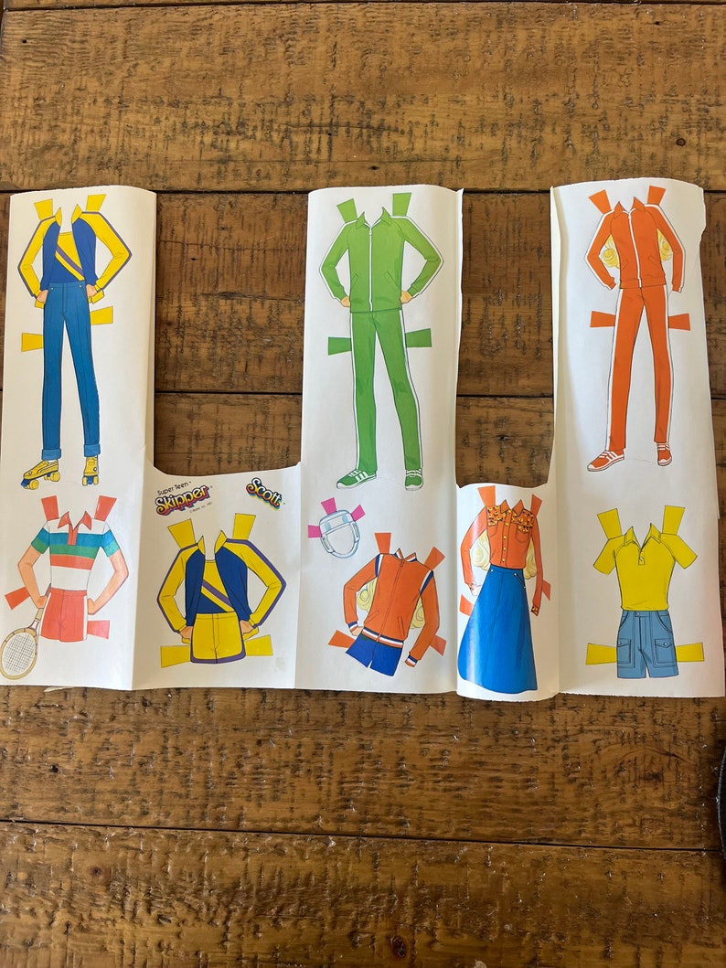 Vintage Skipper and Scott Paper Dolls 1970s in Box Imagination Games - Etsy