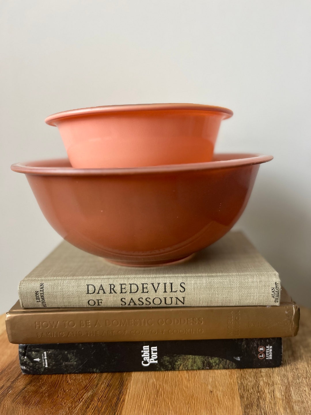 Beautiful Vintage Pyrex Autumn Nesting Mixing Bowls 1980s in Pink and ...