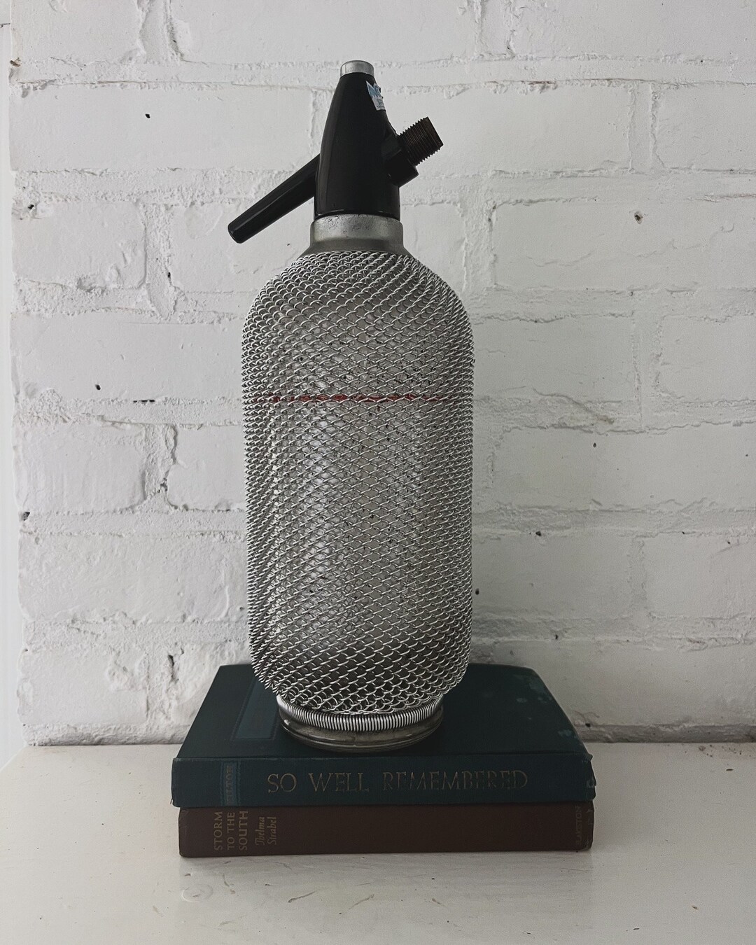 Vintage Ace Soda Siphon 1950s Mesh Outside Barware Midcentury Modern ...