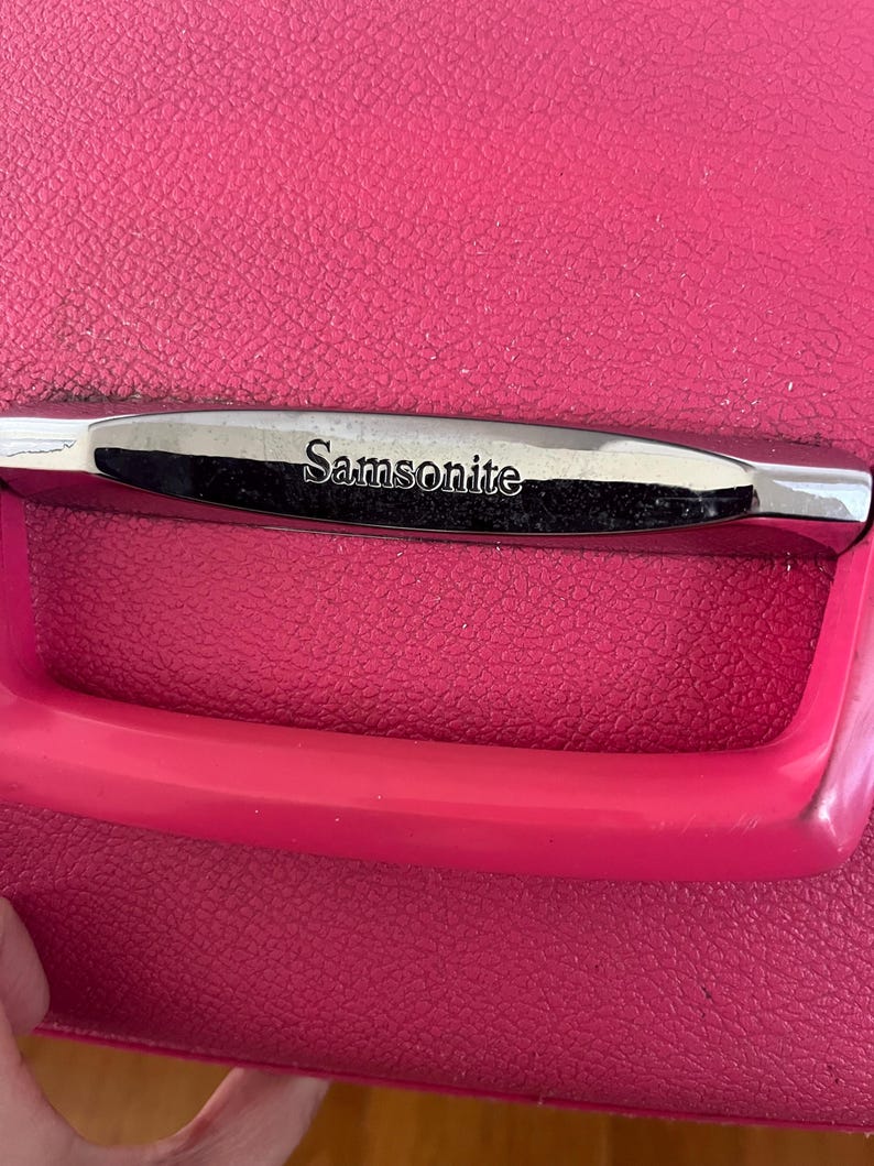 Gorgeous Vintage Hot Pink Samsonite Luggage Train Case From the 1960s ...