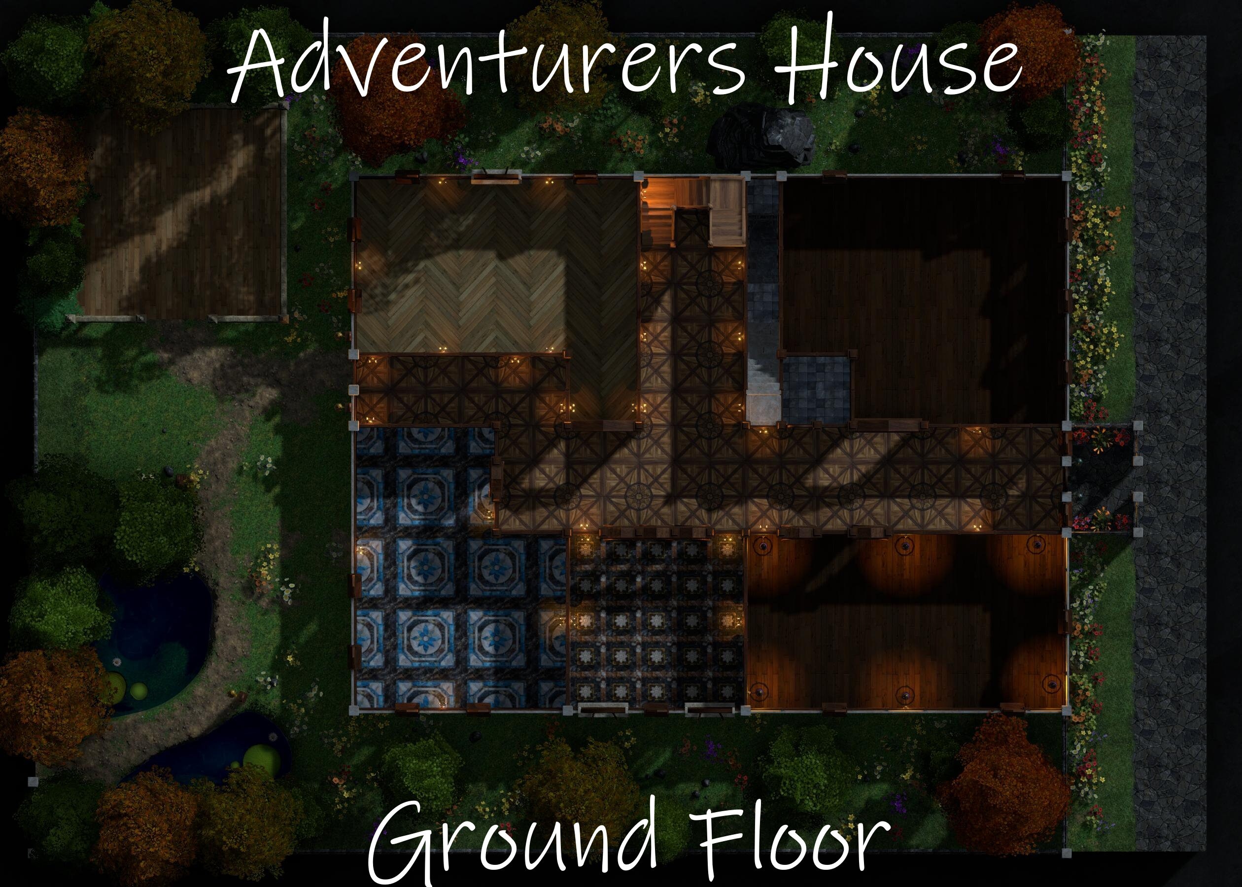 Adventurers House, Dnd Battle Map, D&D, Battle Map, Dungeons and ...
