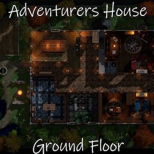 Adventurers House, Dnd Battle Map, D&D, Battle Map, Dungeons and ...