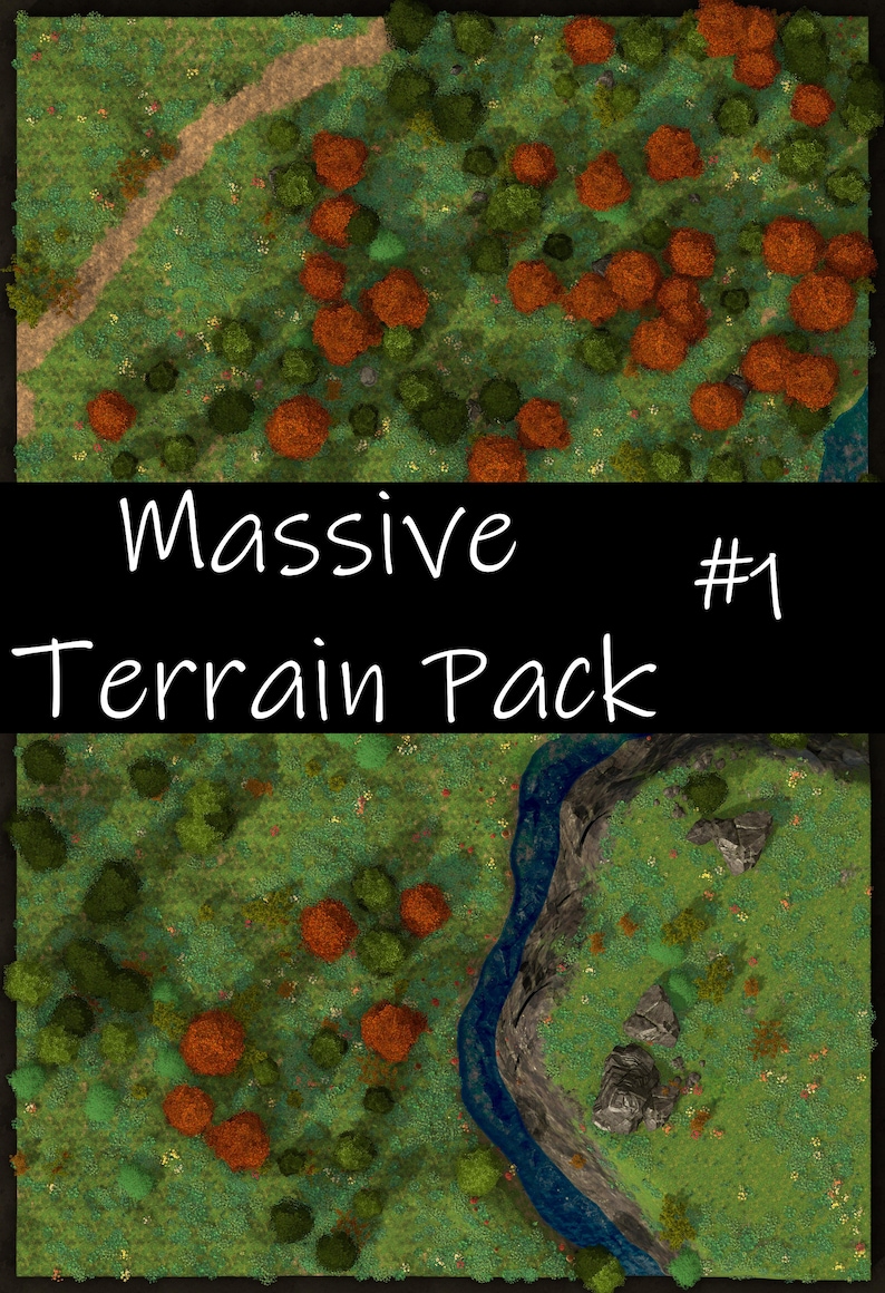 Massive Terrain Pack 1, Dnd Battle Map, D&D, Battle Map, Dungeons and ...