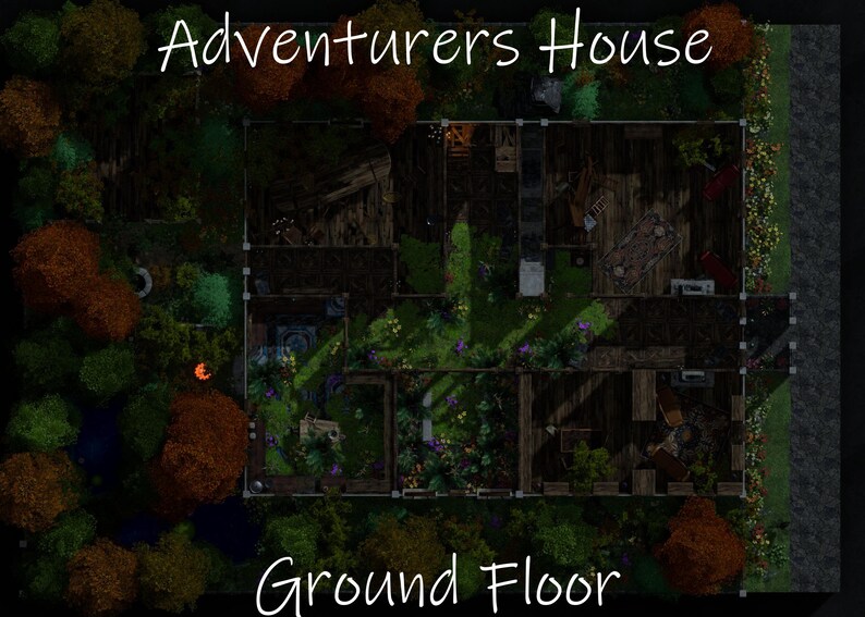 Adventurers House, Dnd Battle Map, D&D, Battle Map, Dungeons and ...