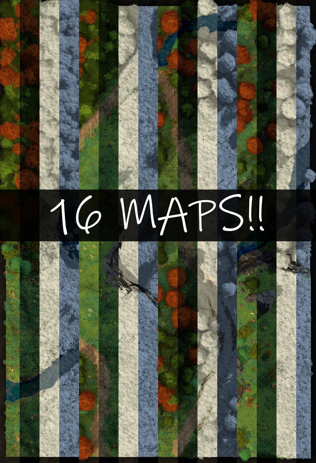 Massive Terrain Pack 1, Dnd Battle Map, D&D, Battle Map, Dungeons and ...