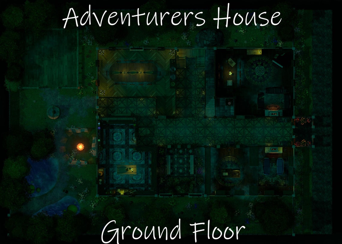 Adventurers House, Dnd Battle Map, D&D, Battle Map, Dungeons and ...