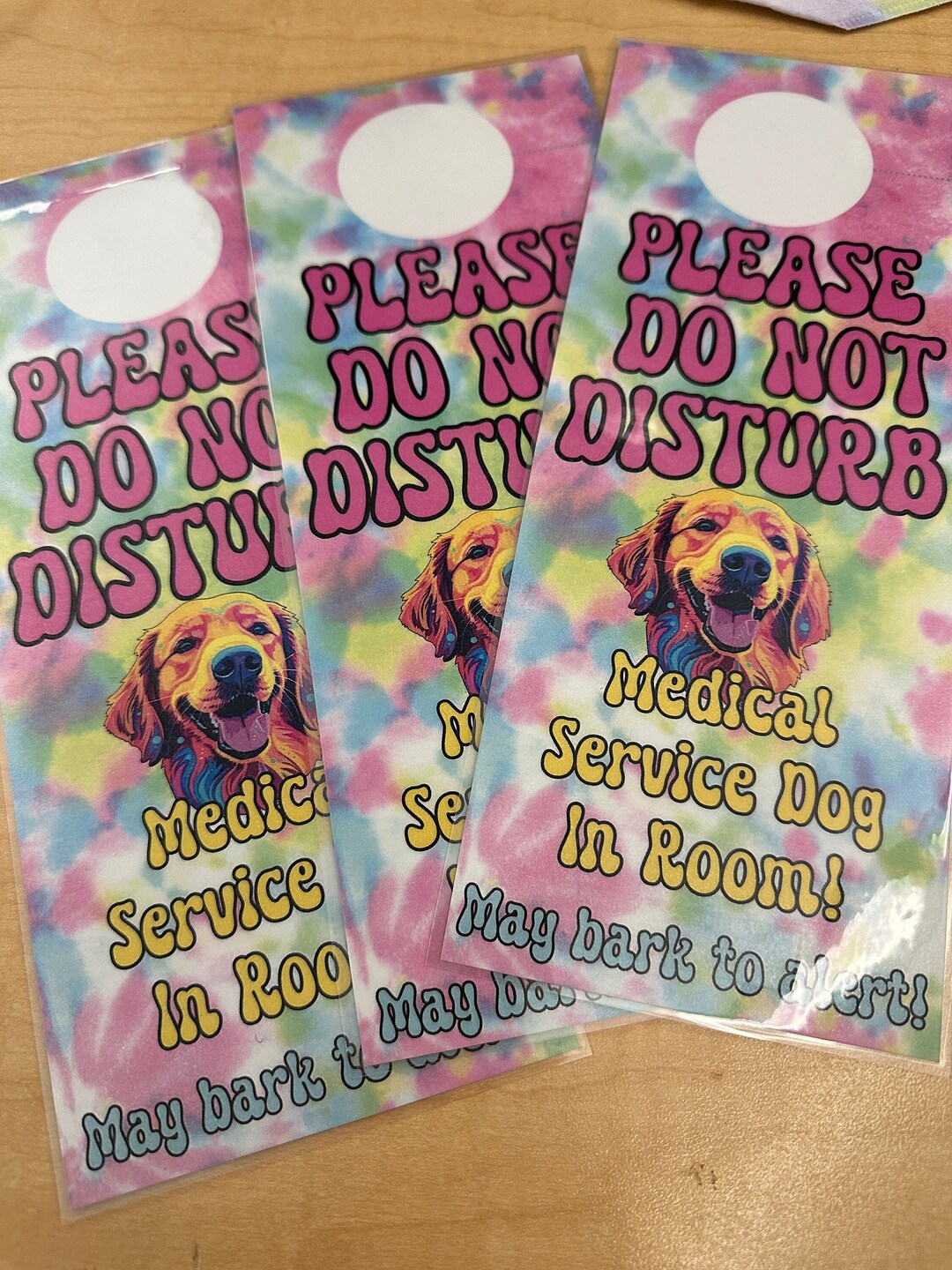 Do Not Disturb Sign - Medical Alert Dog, for Hotels, Office, and More ...