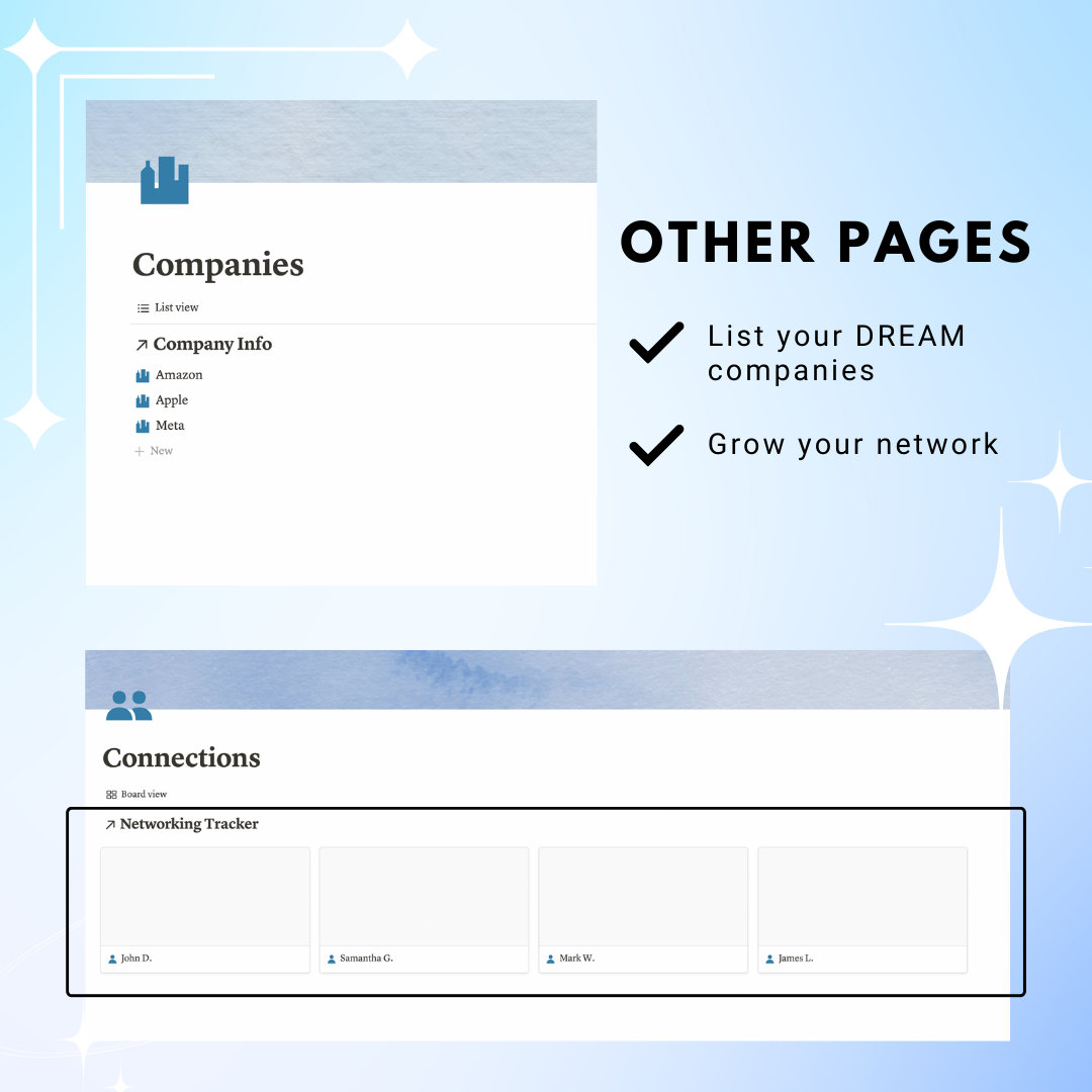 Customizable Job Application Tracker | Notion Template With Portfolio ...