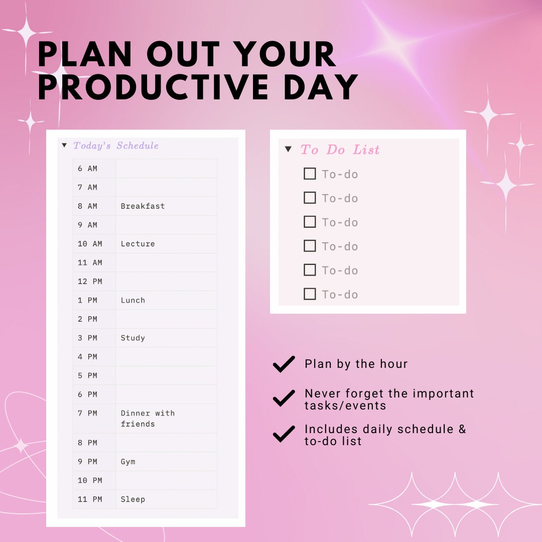 Cool Notion Template Student Planner | College/university Planner ...