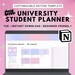 Cool Notion Template Student Planner | College/university Planner ...