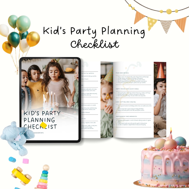 Kids Birthday Party Checklist: Ultimate Planner for Theme Ideas ...