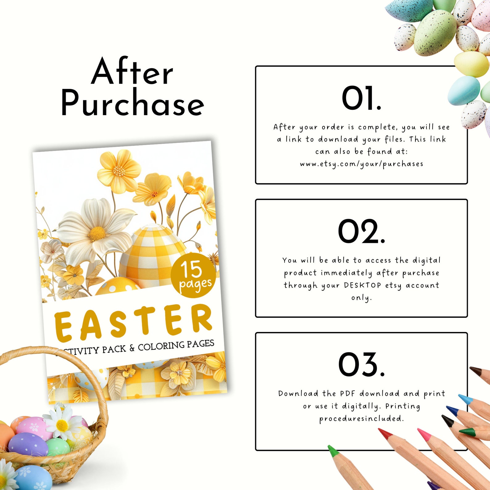 12 Easter Kids Activity Bundle - Children's Games and Coloring Pack ...