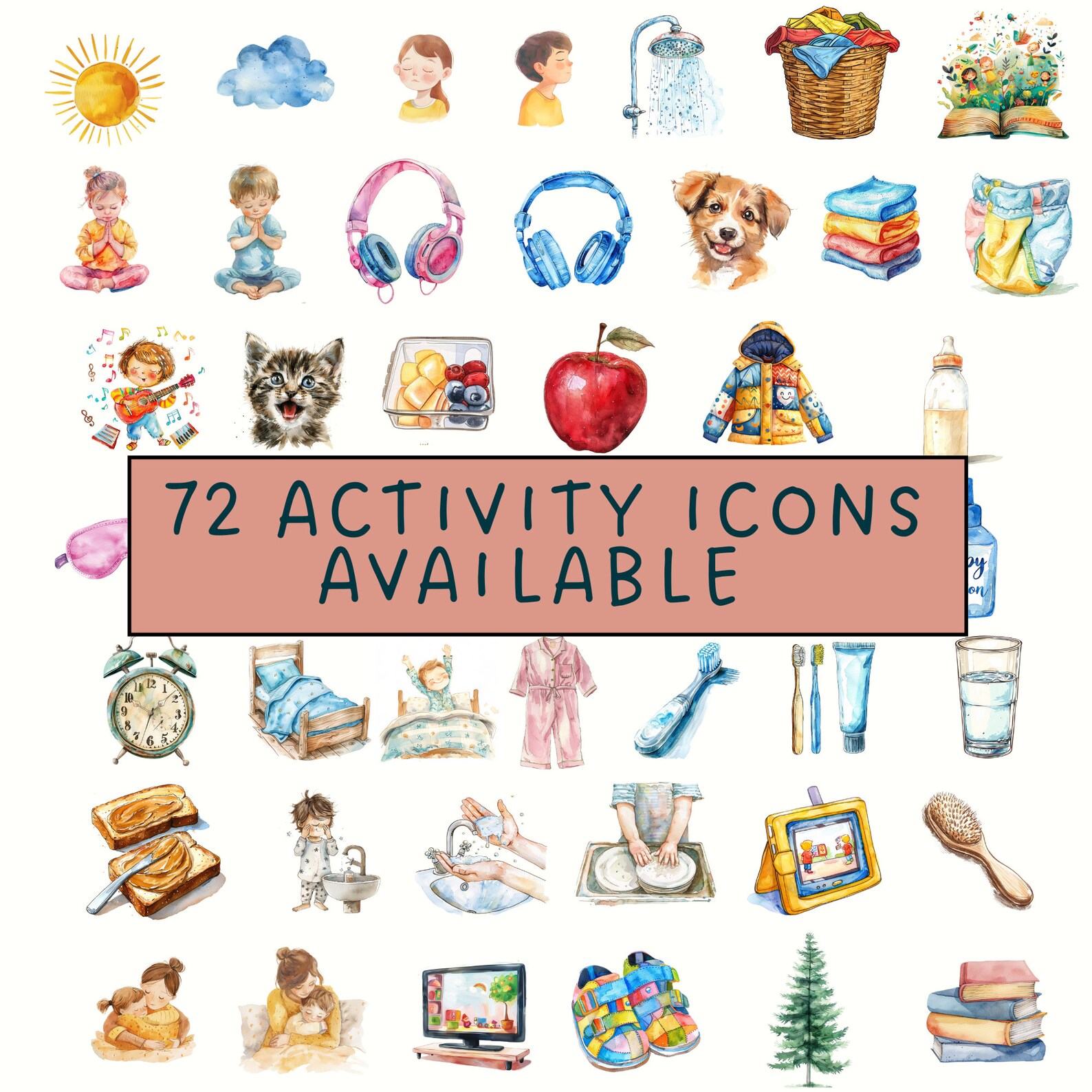 Flip Routine Chart, Morning Routine, Kids Routine Chart, Visual ...