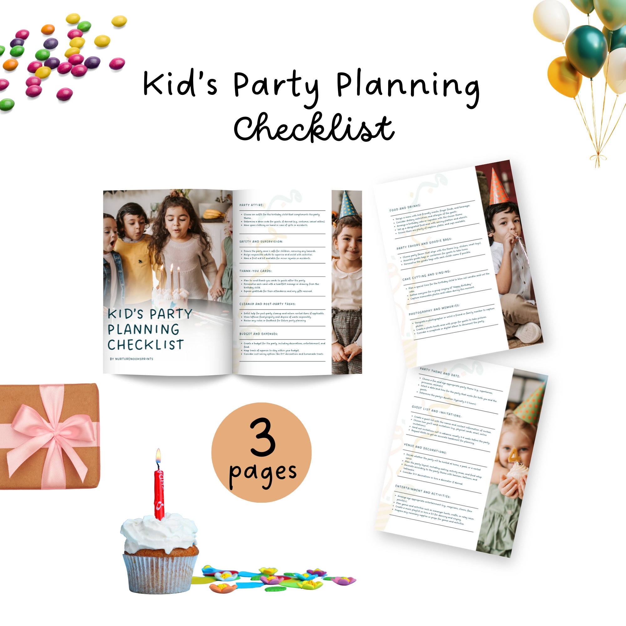 Kids Birthday Party Checklist: Ultimate Planner for Theme Ideas ...