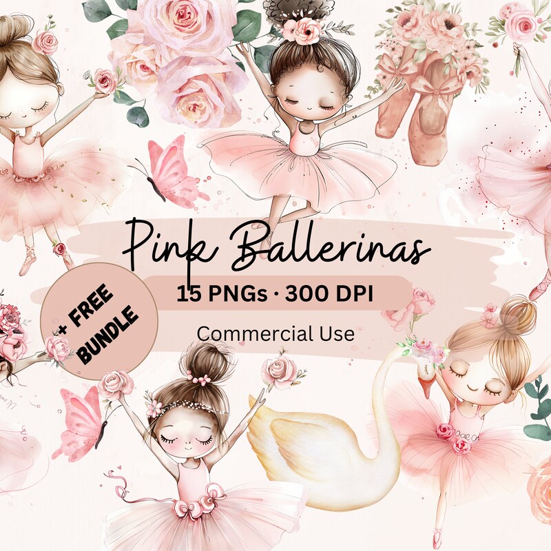 Ballerina Clipart - Etsy
