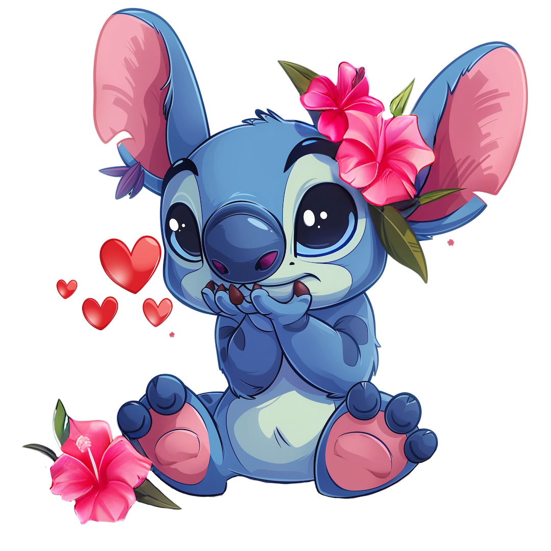 4 PNG Stitch Splash and Watercolor Bundle Lilo and Stitch PNG Digital ...