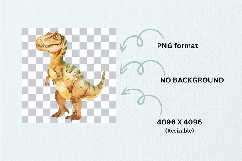 Watercolor Dinosaur Clipart Bundle Cute Dino Clip Art Dinosaur Birthday ...