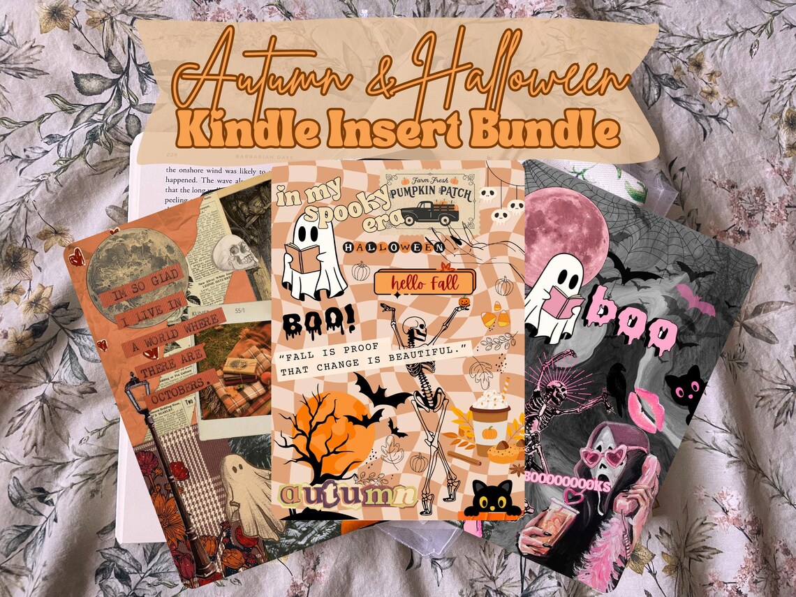 Fall Checkered Kindle Insert: Autumn Kindle Paperwhite, Basic, Oasis ...