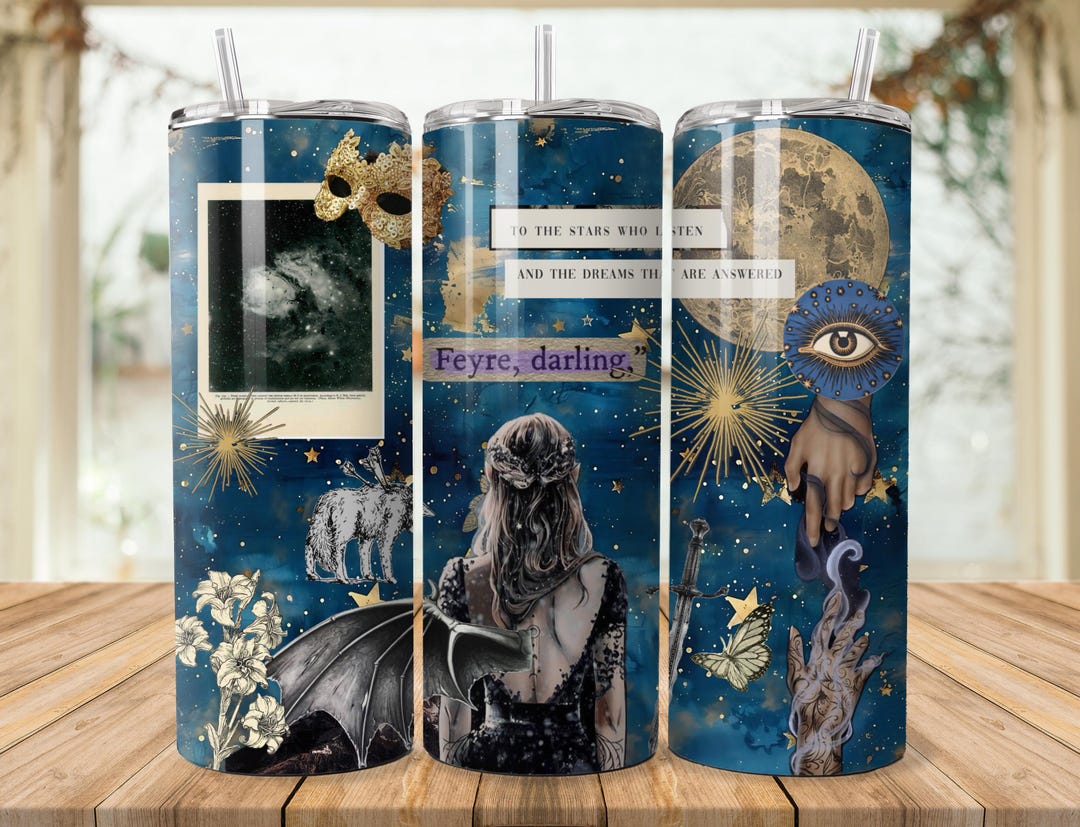 ACOTAR Velaris Tumbler Wrap: Night Court Fantasy Design (PNG File) - Etsy