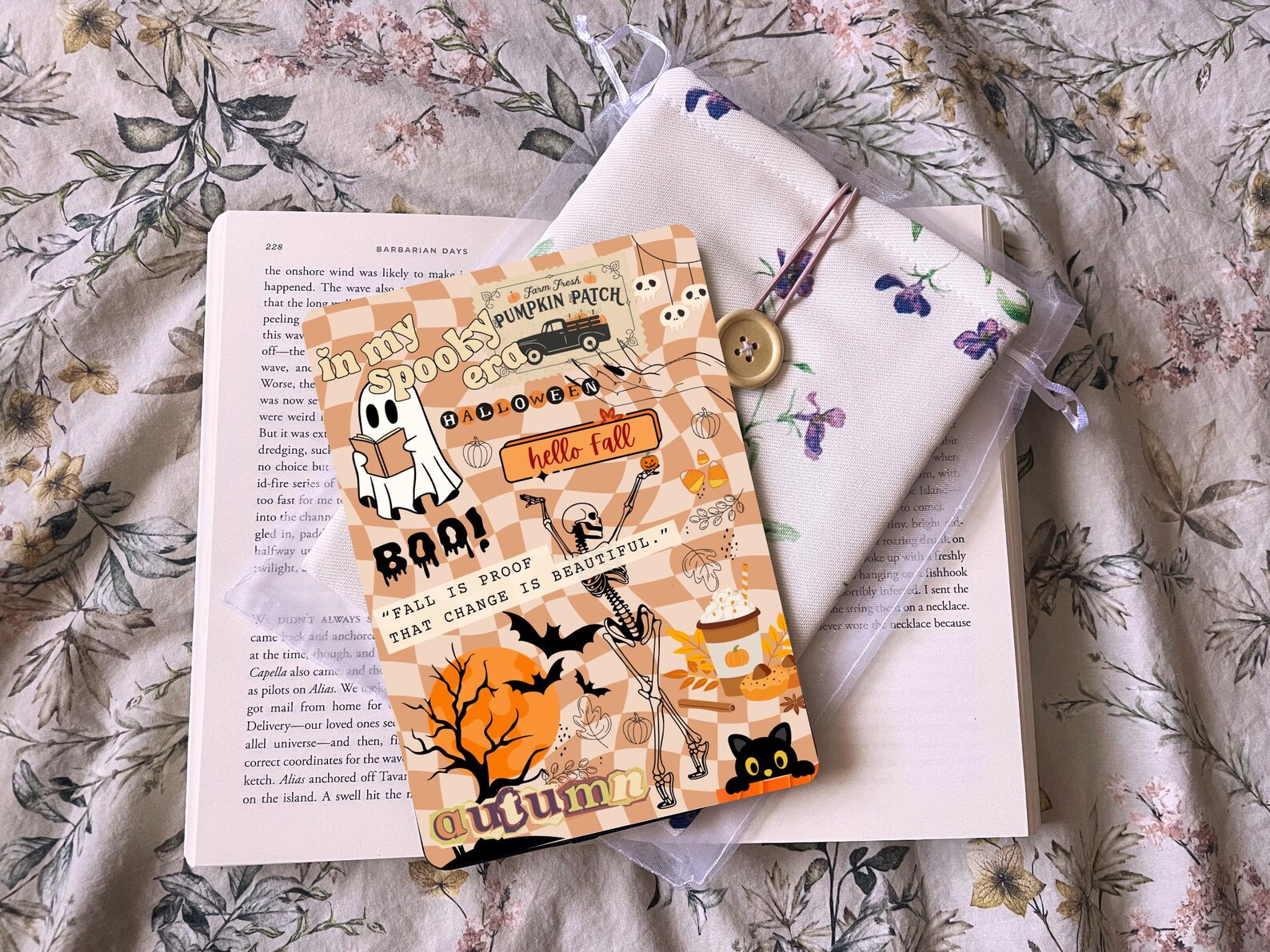 Fall Checkered Kindle Insert: Autumn Kindle Paperwhite, Basic, Oasis ...