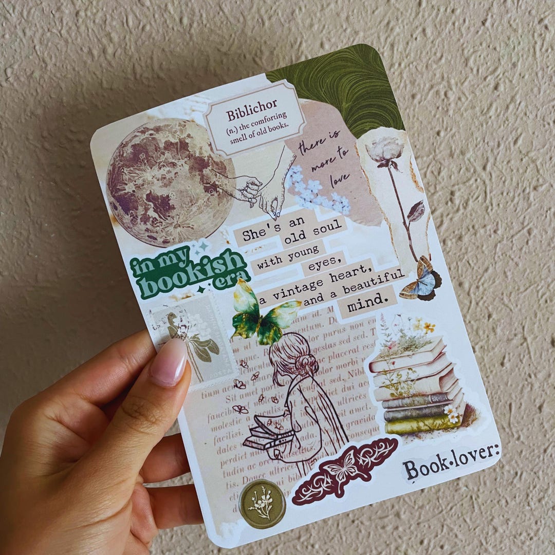 Vintage Bookish Kindle Insert: Fall Theme (printable Digital Download ...