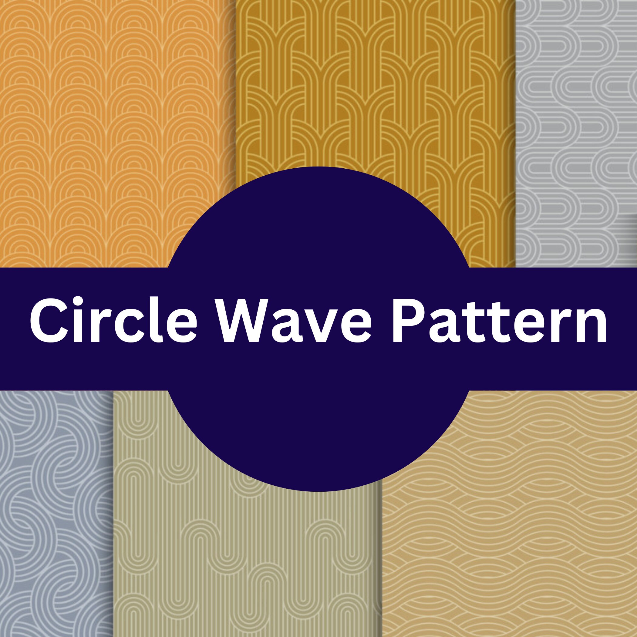 Circle Wave Patterns - Etsy