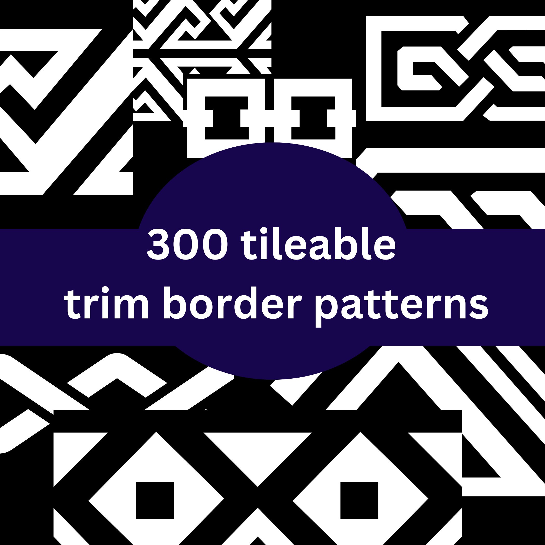 300 Tileable Trim Border Patterns - Etsy