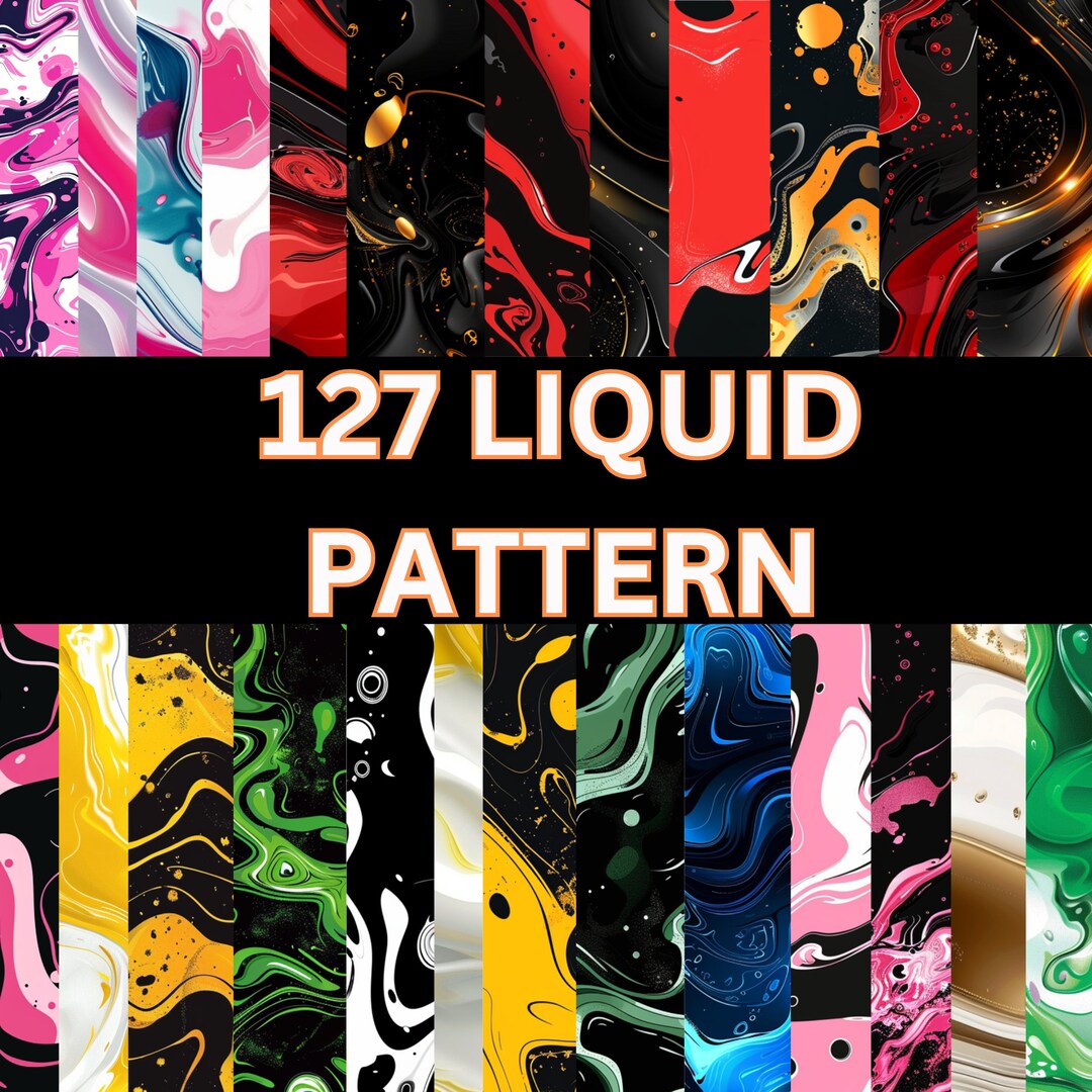 127 LIQUID PATTERNS - Etsy