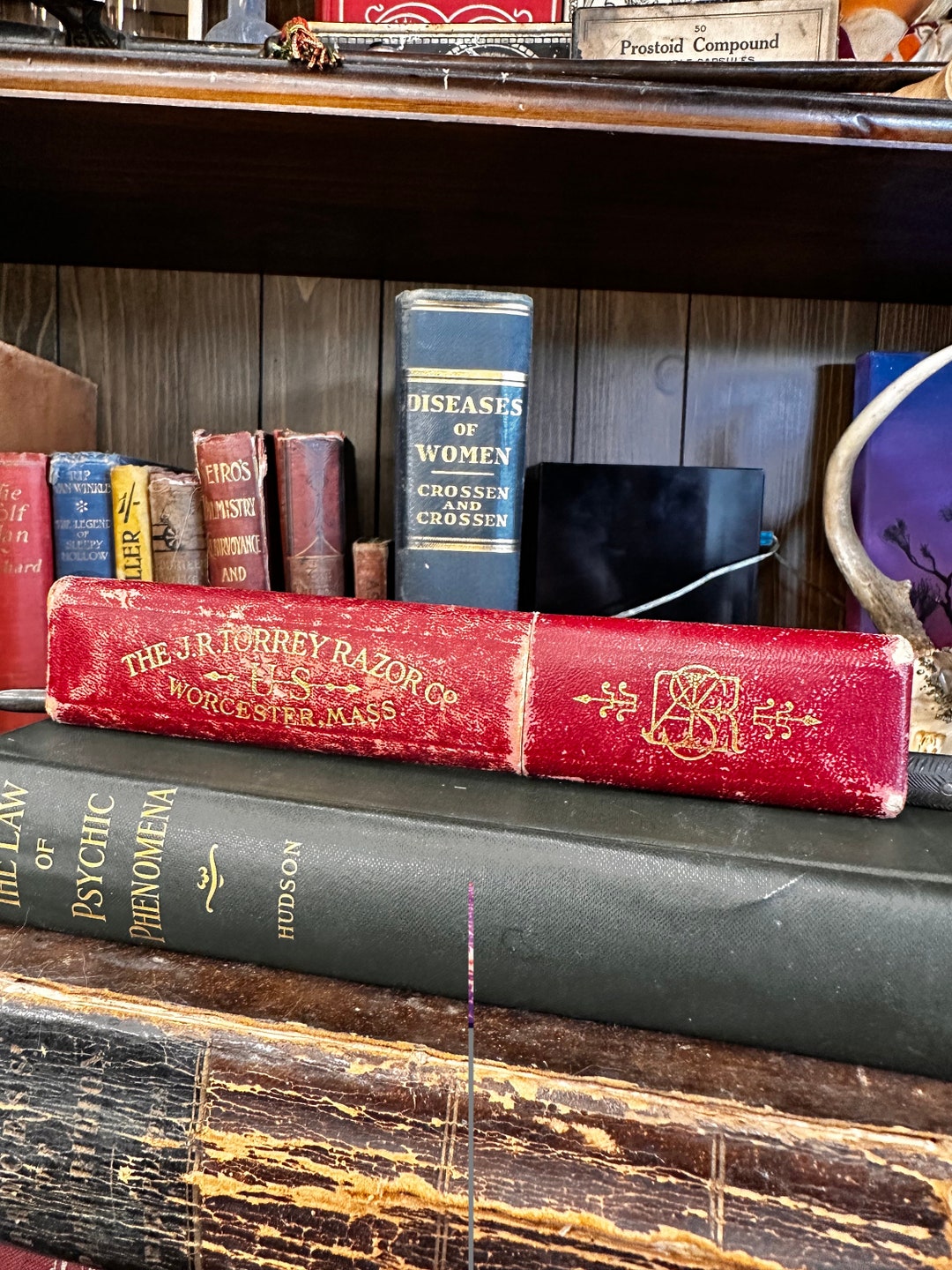 Antique Straight Razor With Box J. R. Torrey Company - Etsy