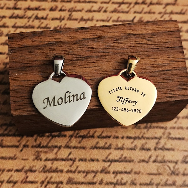 Heart Dog Tag - Etsy