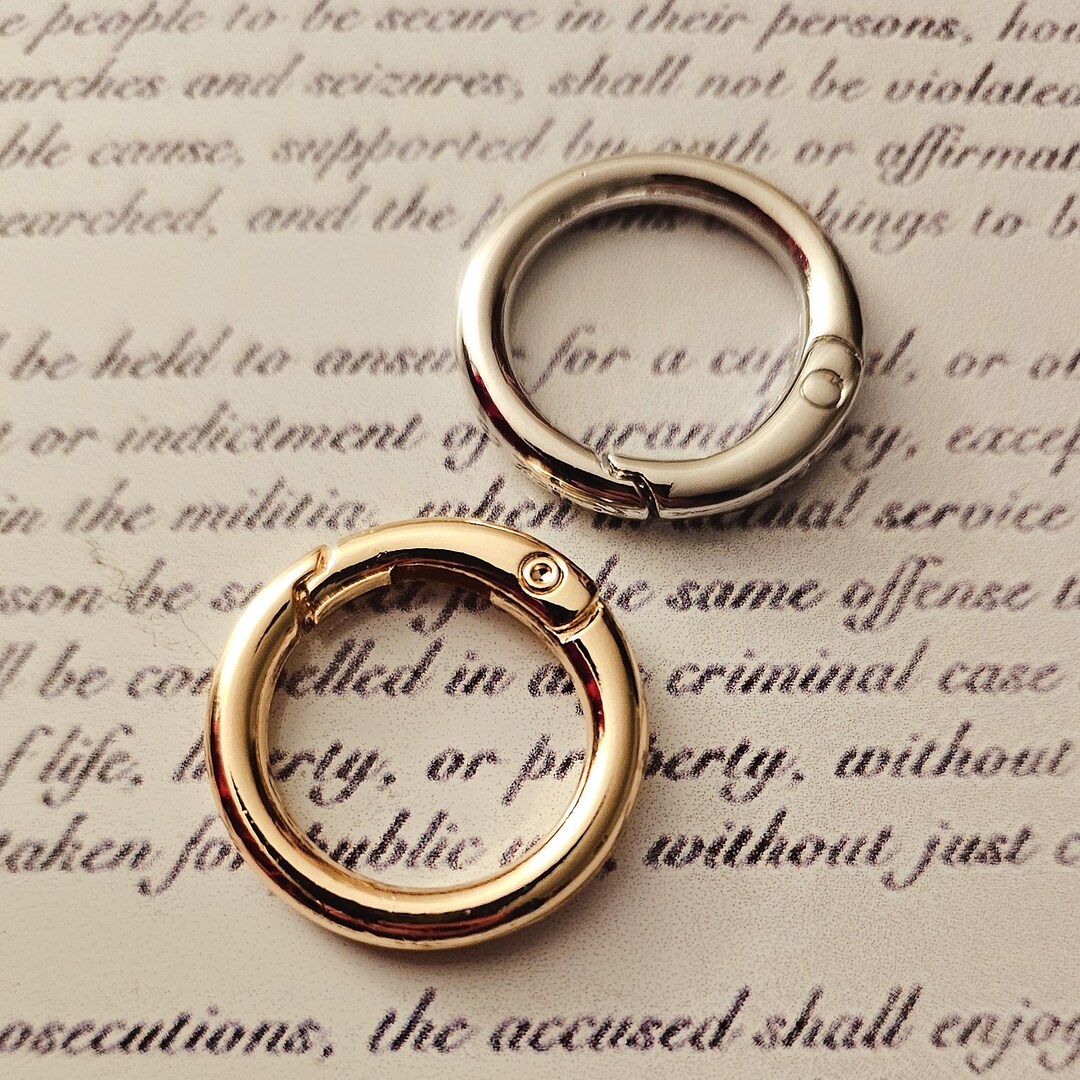 Spring Ring Clasp, 25mm Spring Gate Rings, Charm Holder Connector ...