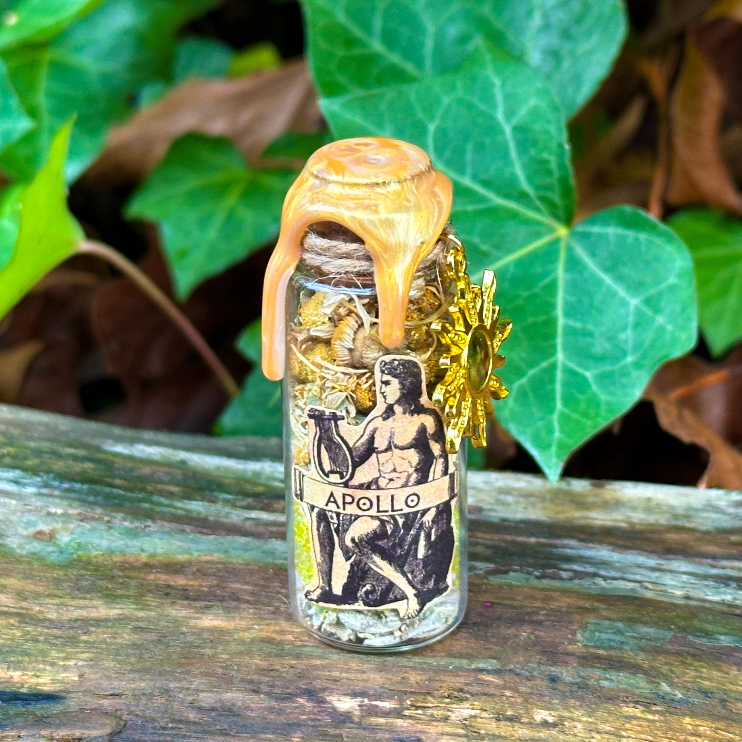 Apollo Spell Jar | Greek Mythology | Witchcraft Altar Magic Decor ...