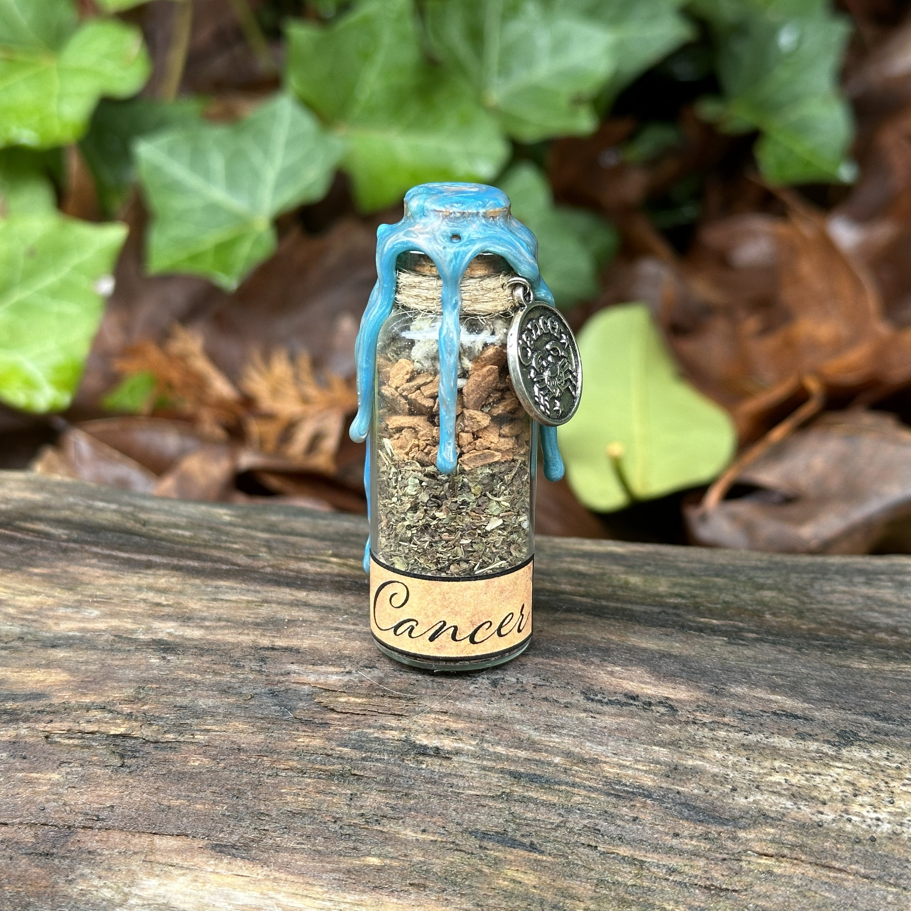 CANCER Spell Jar Zodiac Signs Spell Jar Altar Magic Decor Witchcraft ...