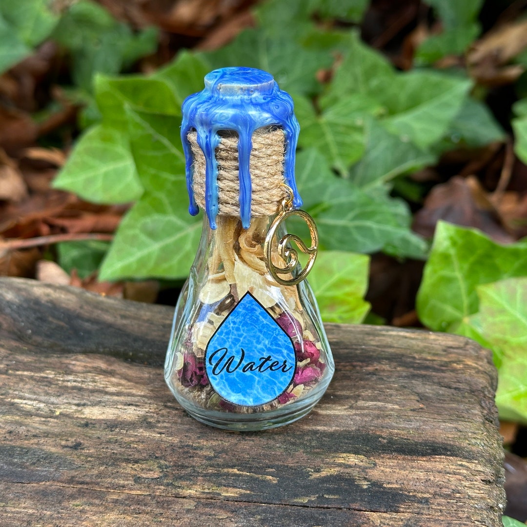 Water Element Spell Jar: Witchcraft Altar Decor, Spiritual Gift - Etsy