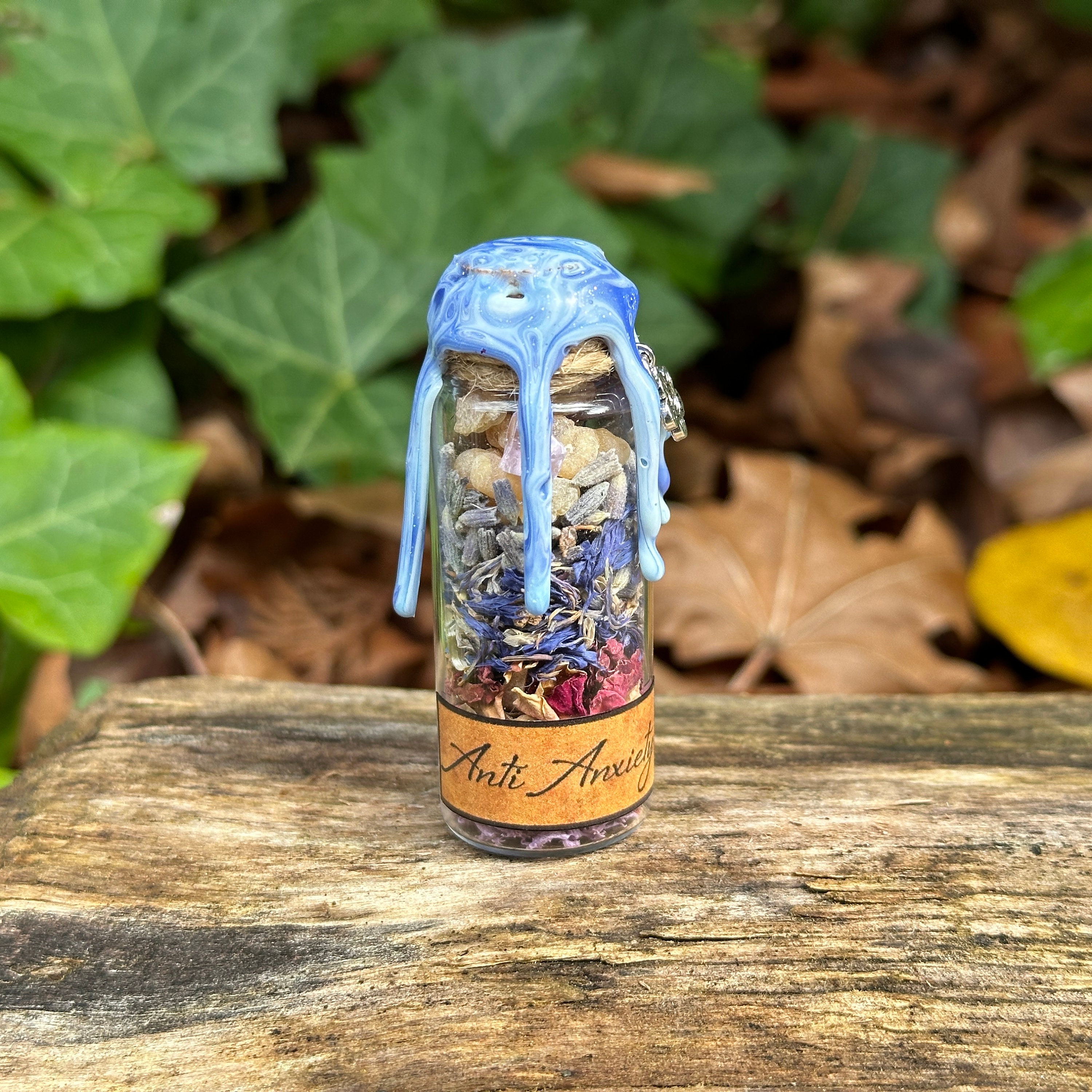 ANTI ANXIETY Spell Jar Altar Magic Decor Witchcraft Spell Jar Spiritual ...