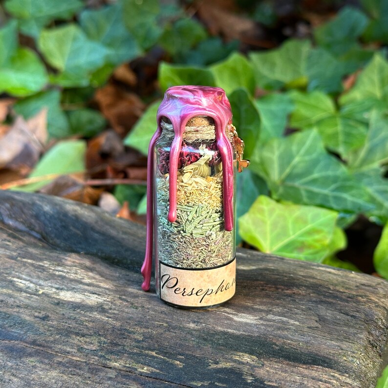 PERSEPHONE Spell Jar Greek Goddess Spell Jar Altar Magic Decor ...