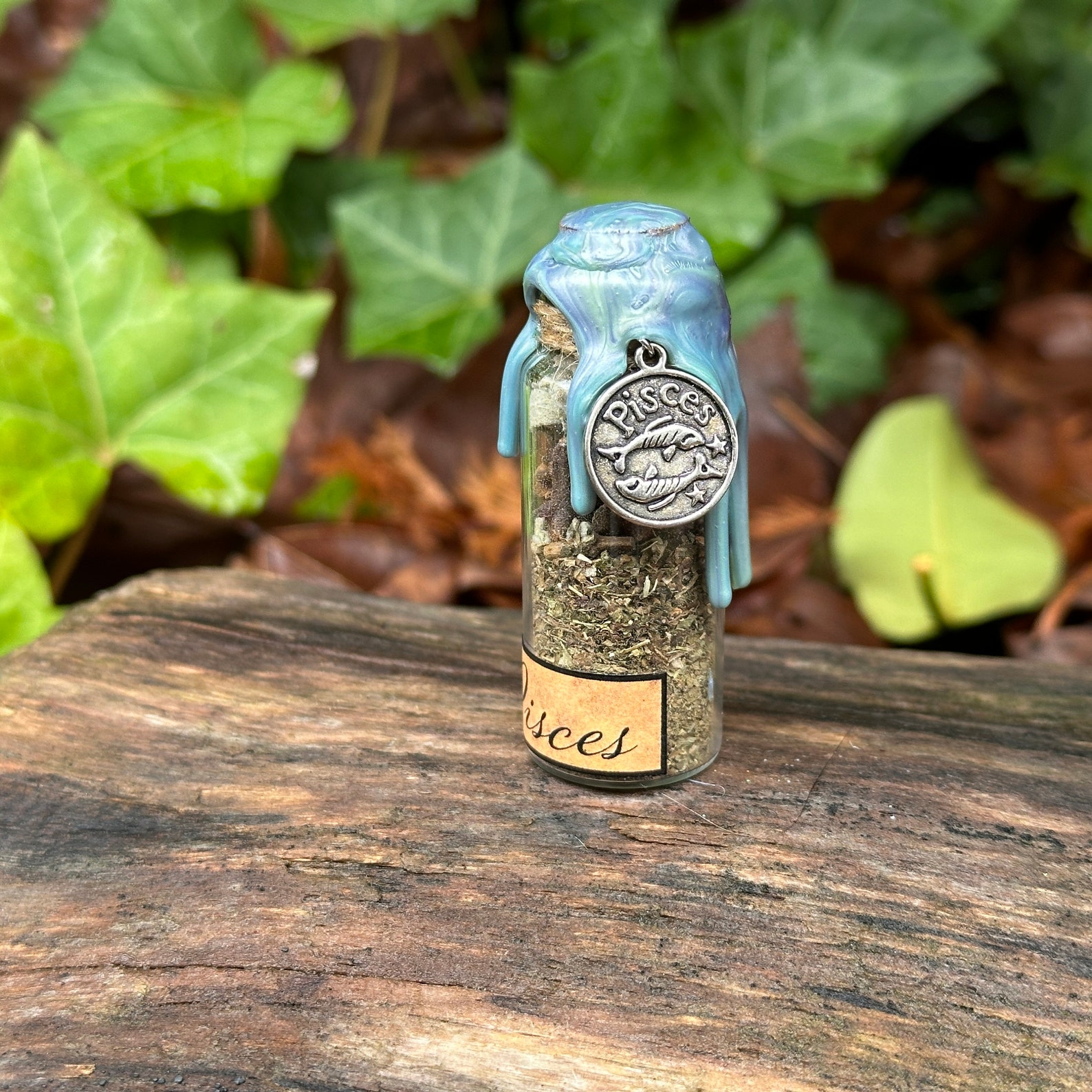 PISCES Spell Jar Zodiac Signs Spell Jar Altar Magic Decor Witchcraft ...